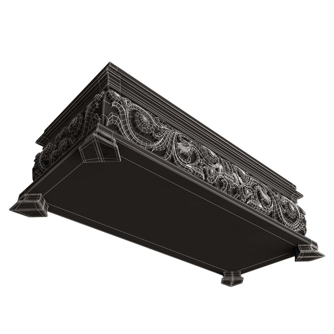 3D Casket Carved 07 Red - TurboSquid 2207783