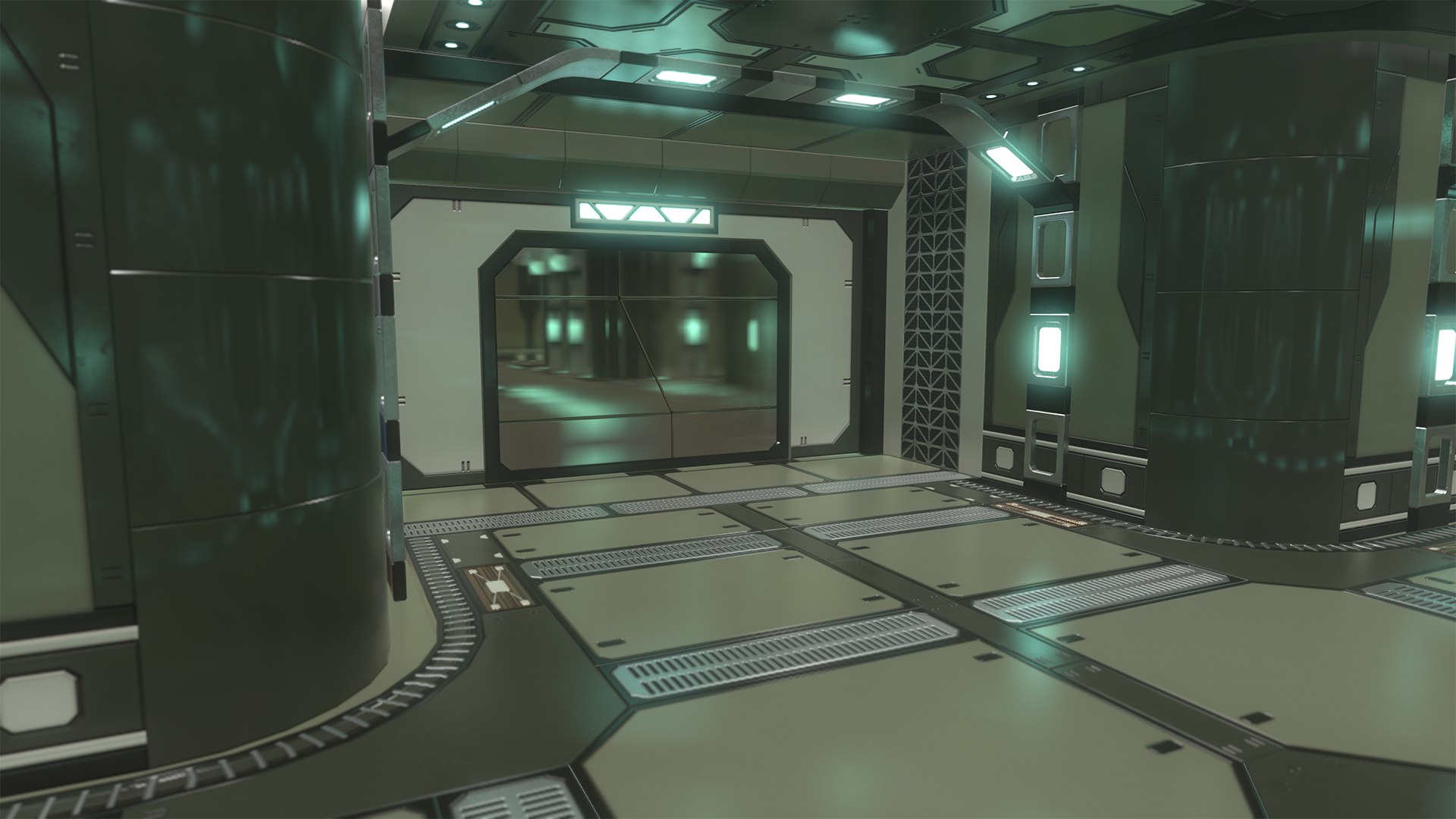Lowpoly Scifi Modular Corridor 2 3D Model - TurboSquid 1794418