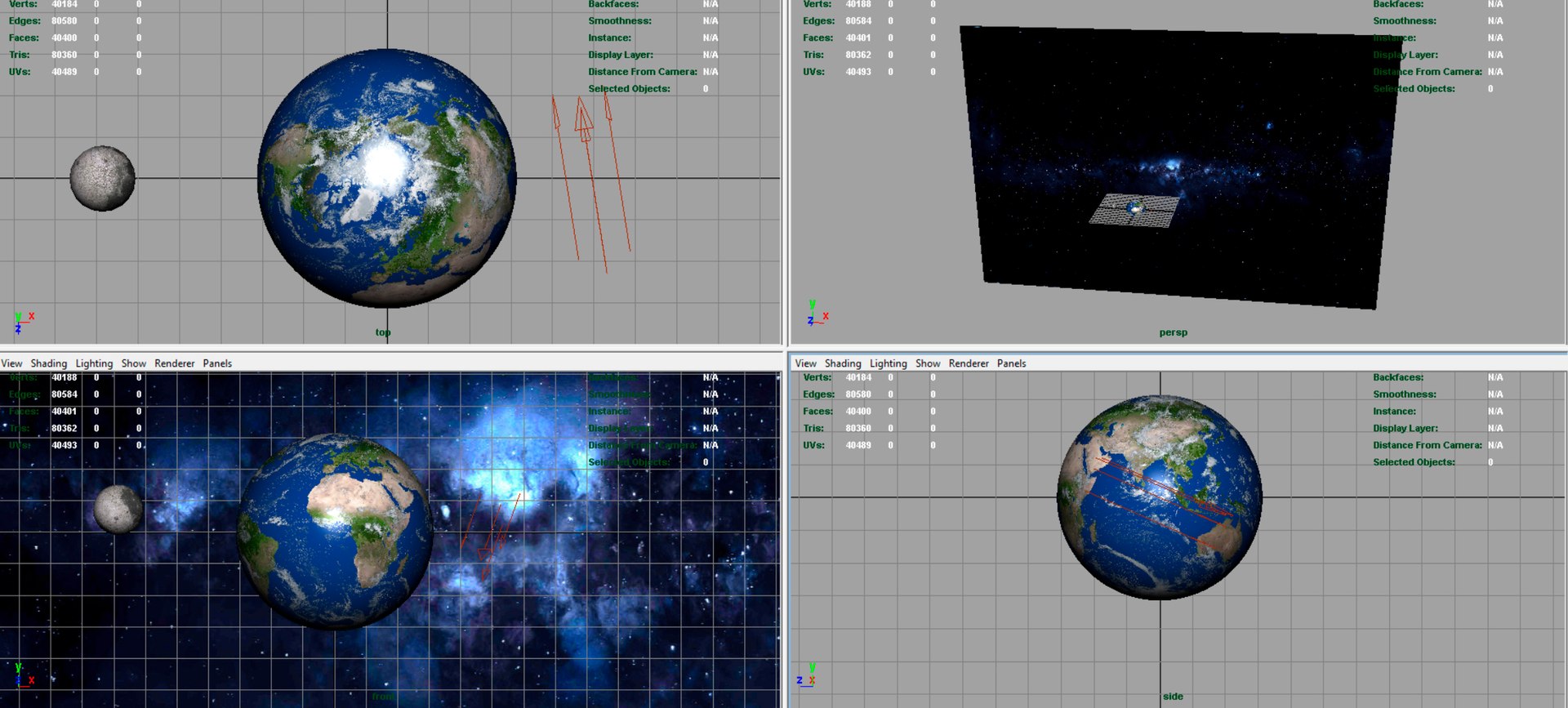 Earth Moon 3D Model - TurboSquid 1369636