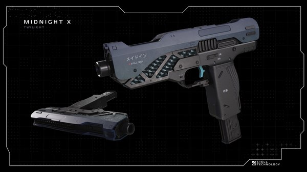 3D MIDNIGHT X STELL TECH PISTOL - TurboSquid 1887352