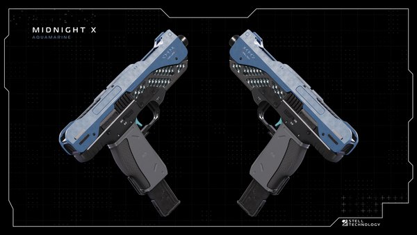 3D MIDNIGHT X STELL TECH PISTOL - TurboSquid 1887352