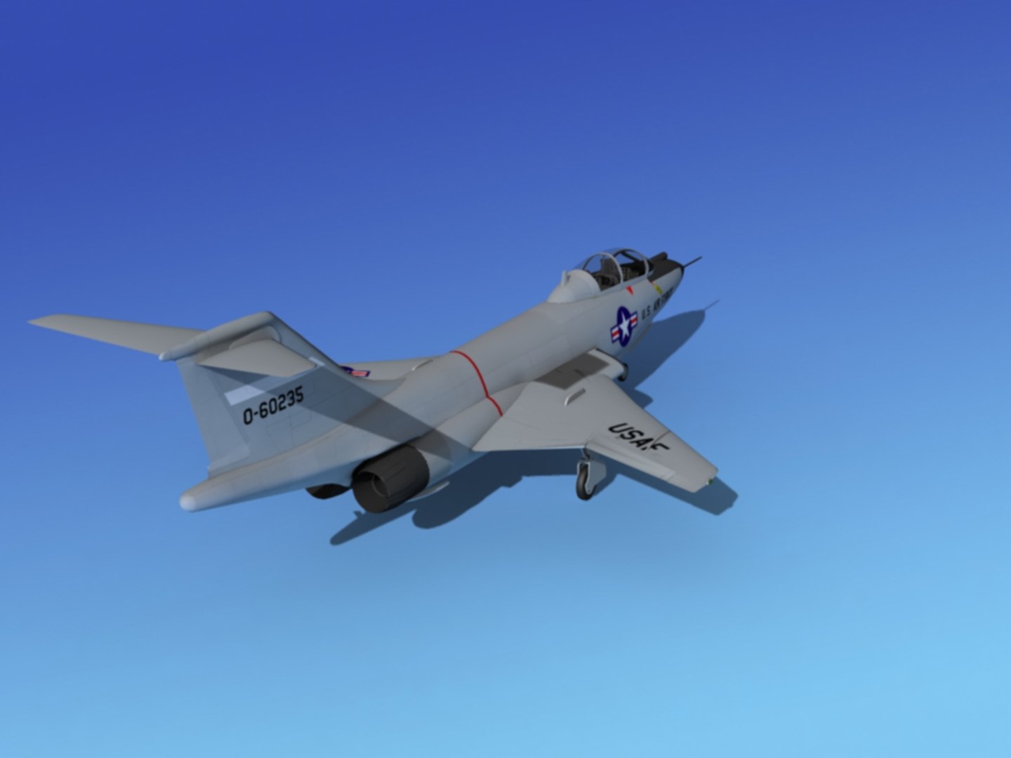 F-101 Voodoo Jet Fighters 3d Model
