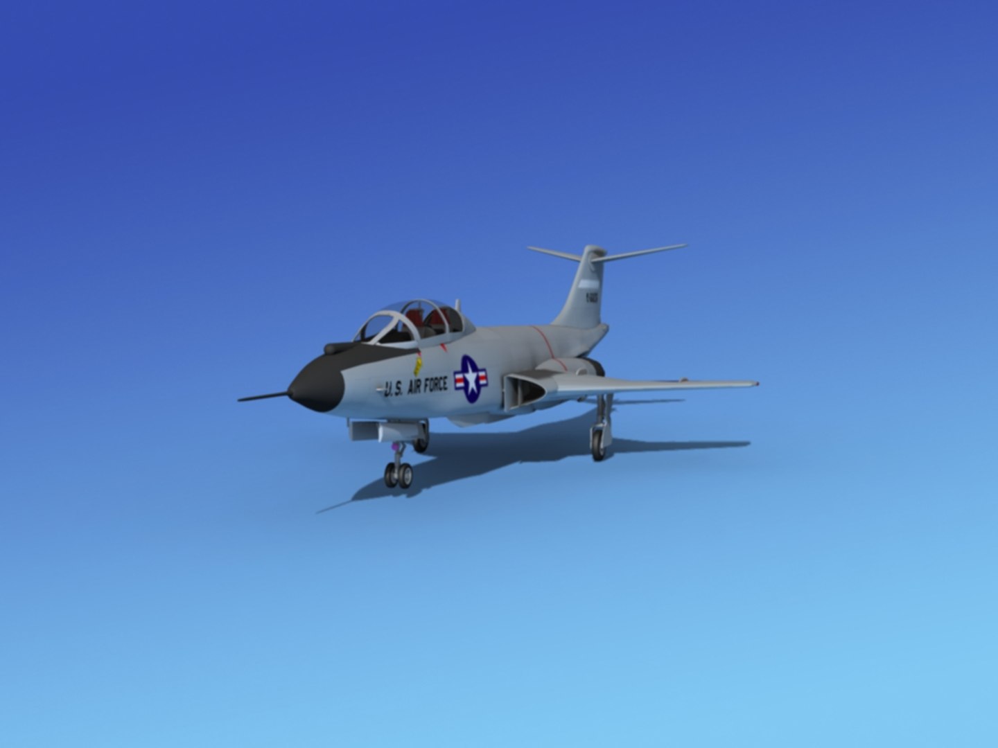 F-101 Voodoo Jet Fighters 3d Model