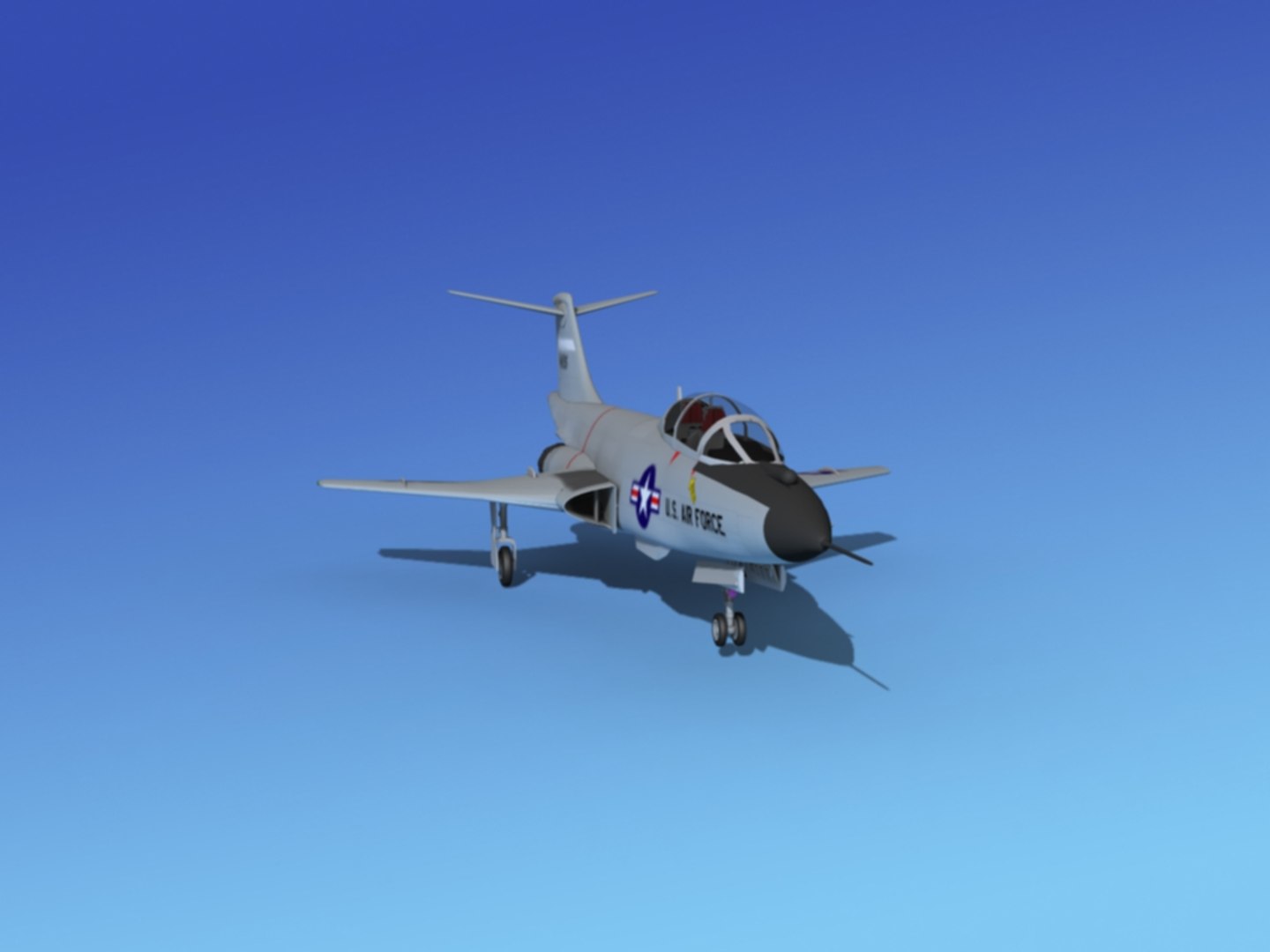 F-101 Voodoo Jet Fighters 3d Model
