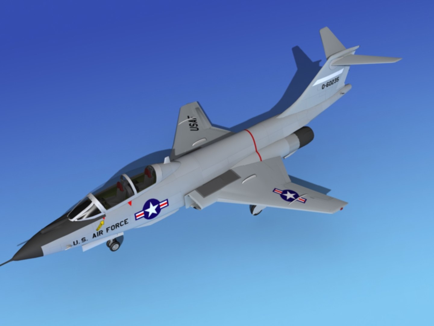 F-101 Voodoo Jet Fighters 3d Model