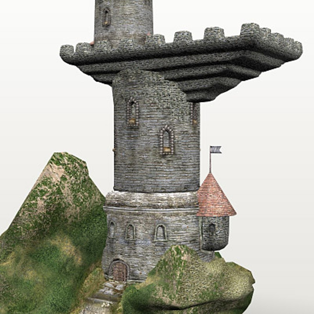 Tower Dragons 3d Model
