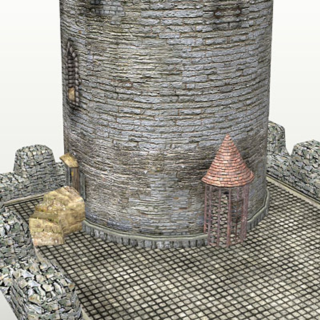 Tower Dragons 3d Model