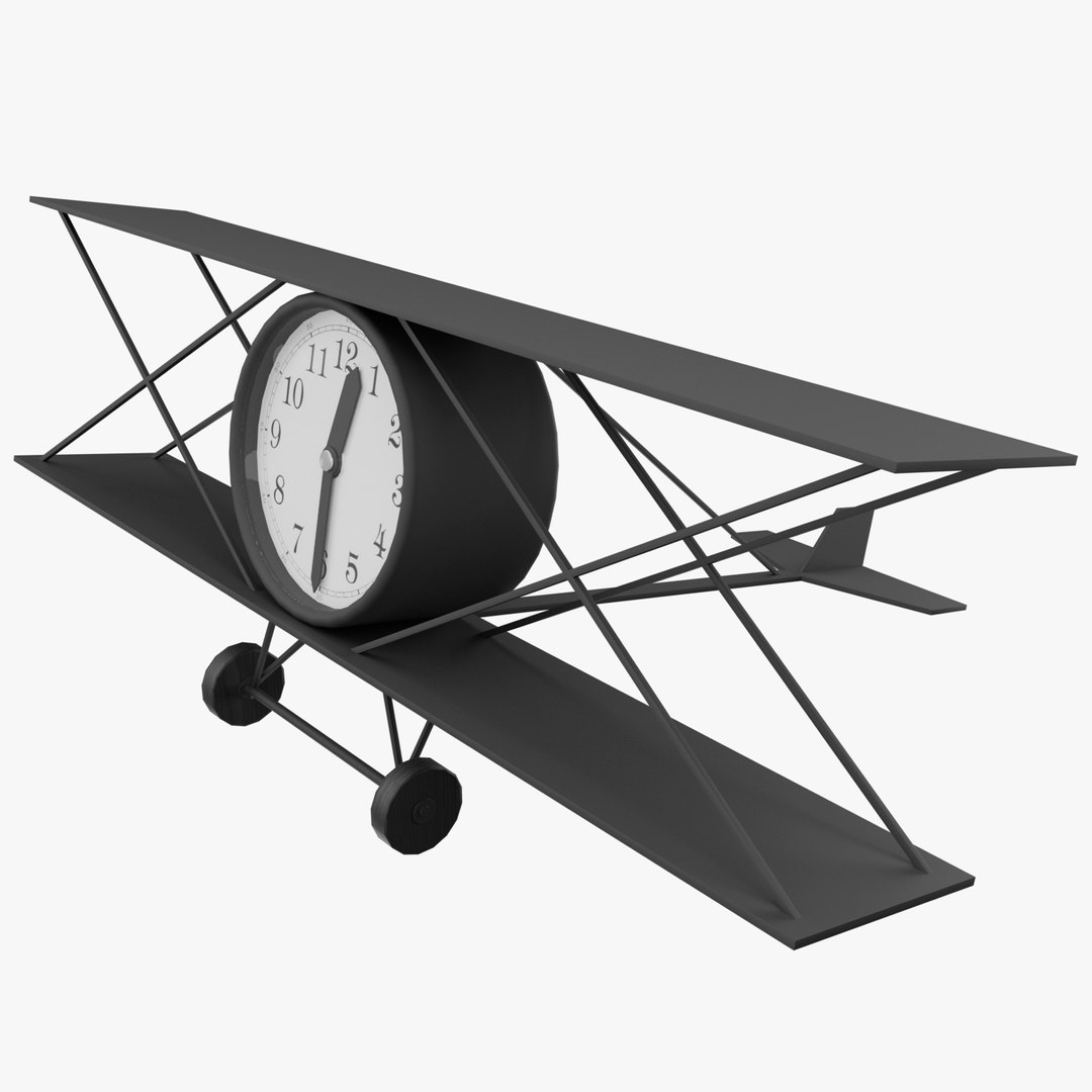 Alarm Clock PLane 3D model - TurboSquid 1743295