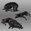 3ds Max Timber Wolf Animations