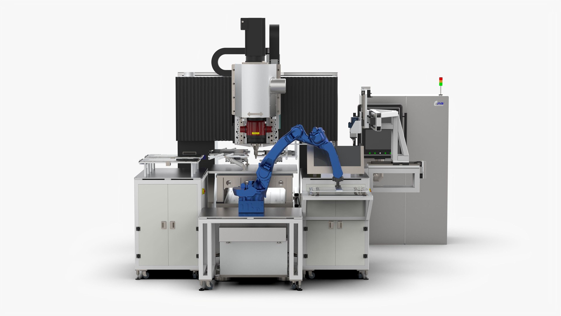 Fully Automatic Extrusion Welding Plate And Deburring Machine 3D Model ...