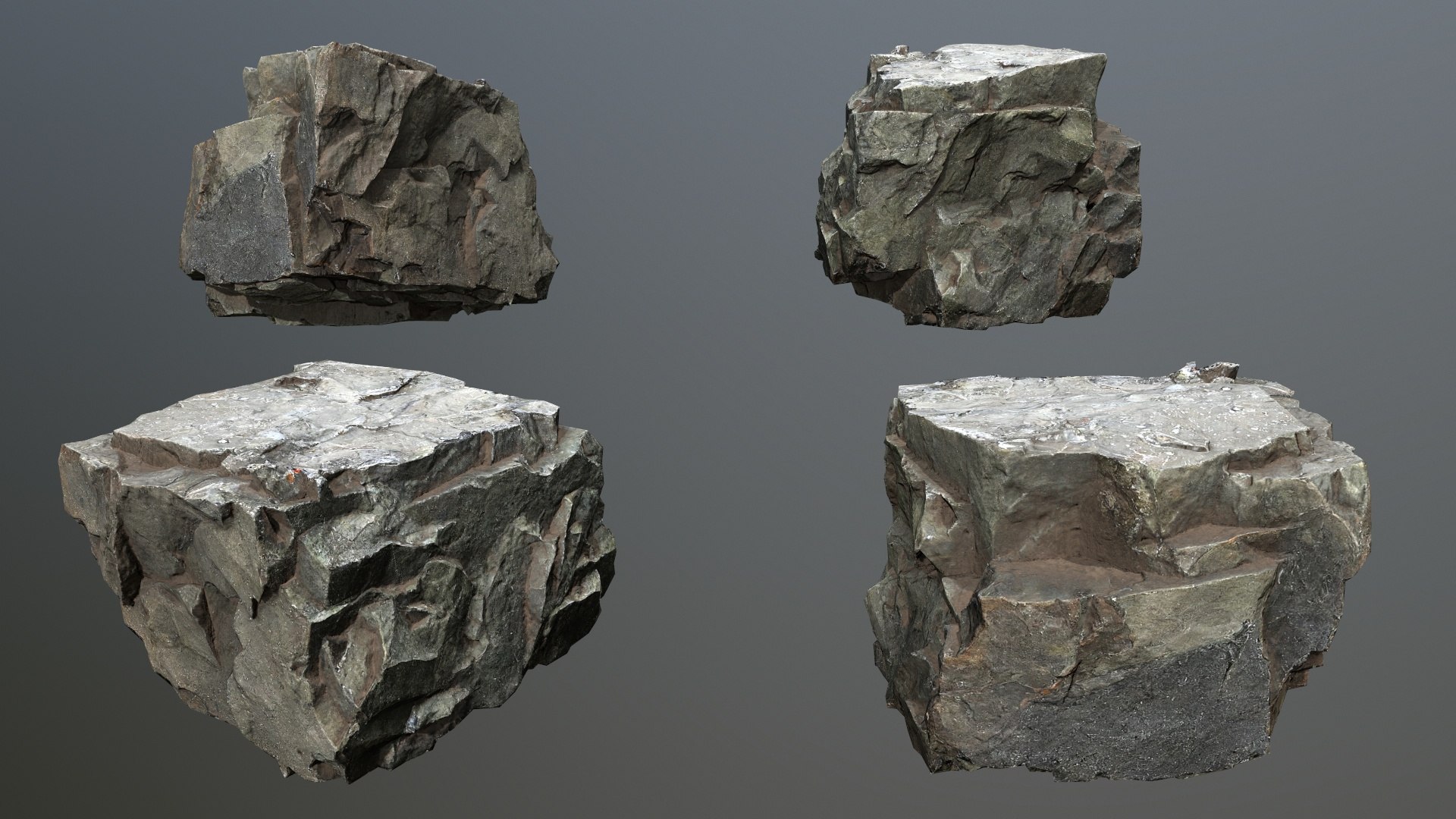 3D Forest Rocks Model - TurboSquid 2385640