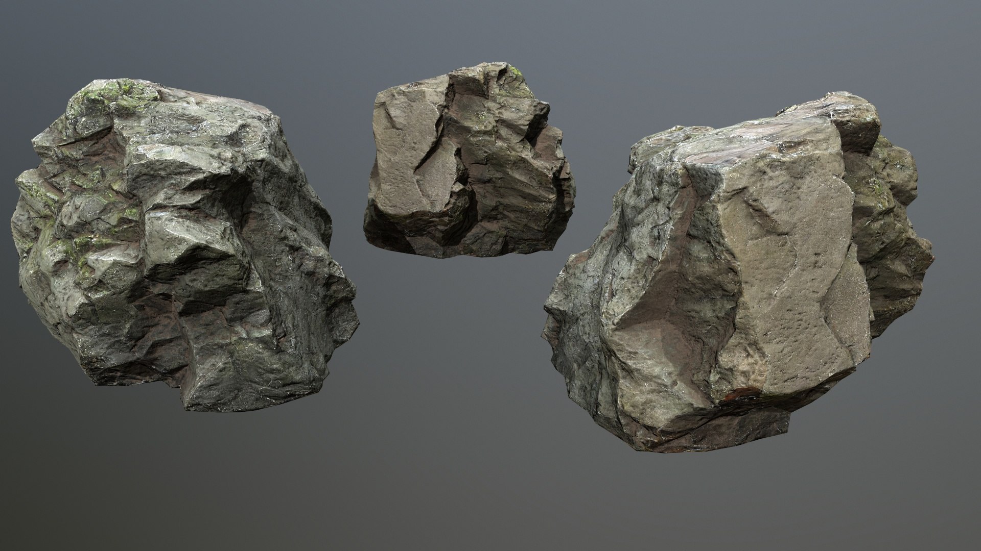3D Forest Rocks Model - TurboSquid 2385640