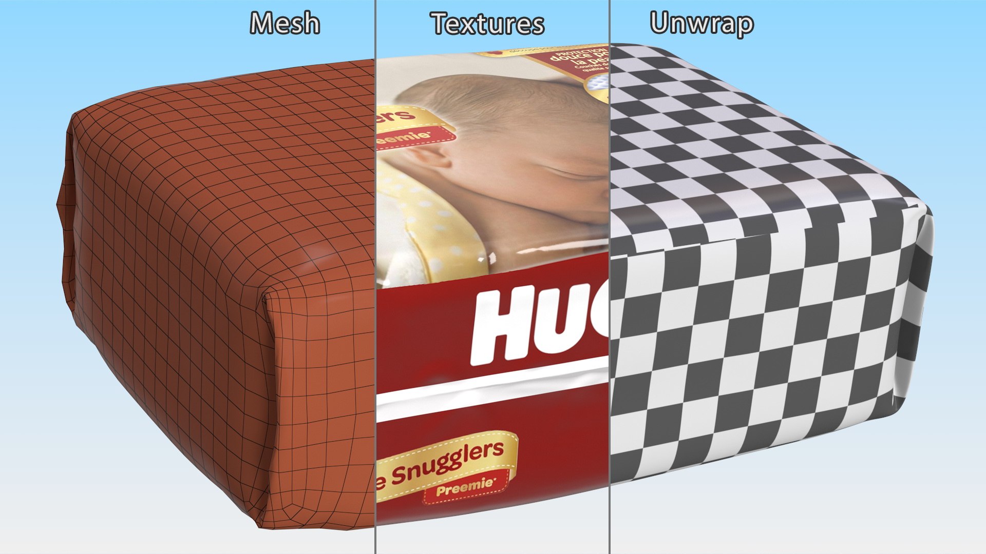 3D Huggies Little Snugglers Package - TurboSquid 2162303