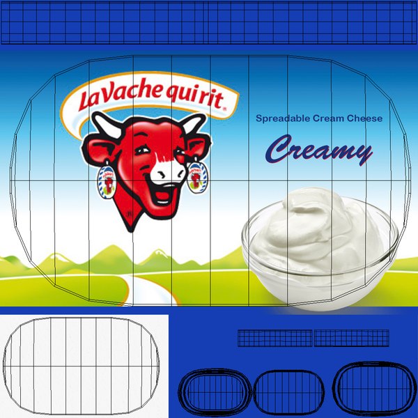 3D spreadable cheese box - TurboSquid 1657695