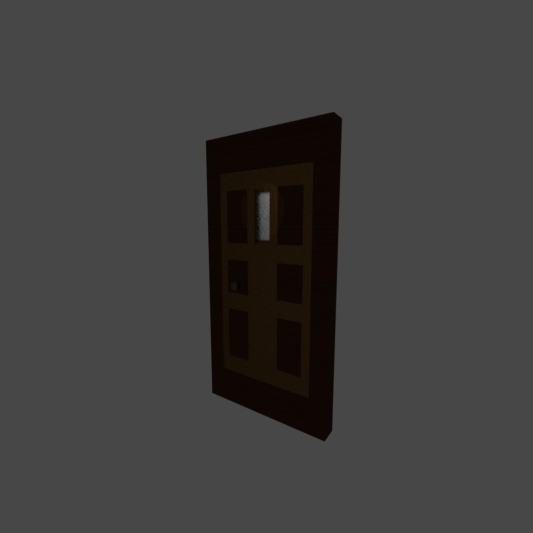 3d door blender model