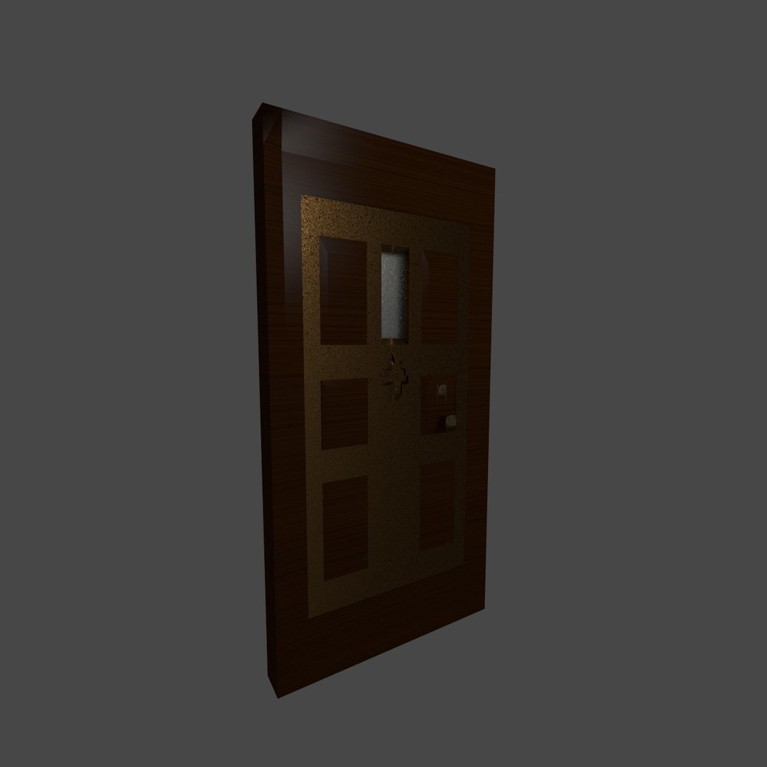 3d door blender model