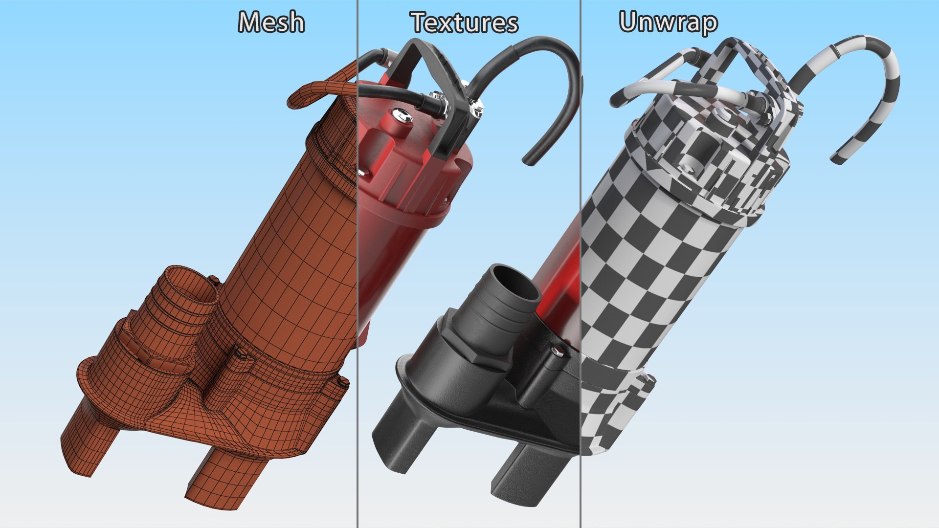 3D Model Effluent Sump Pump - TurboSquid 2415917