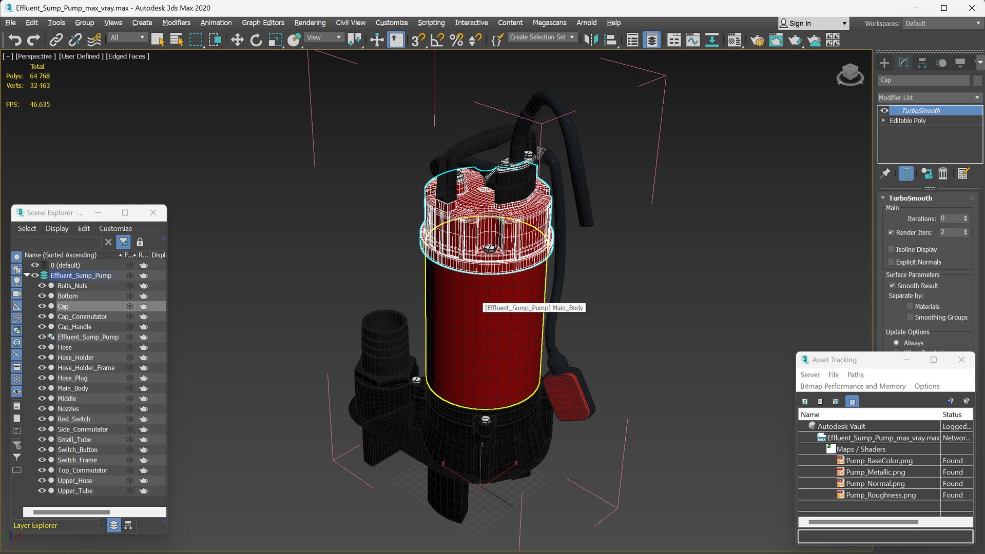 3D Model Effluent Sump Pump - TurboSquid 2415917