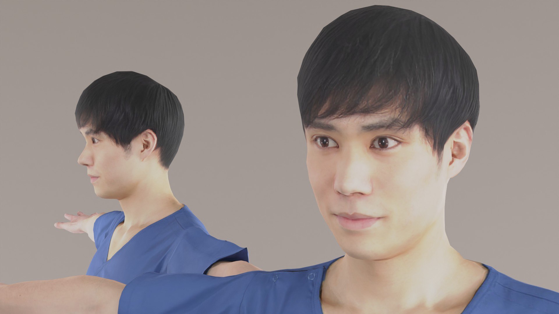 Asian Doctor Man Animation3D 127 Kazu 3D Model - TurboSquid 2142601