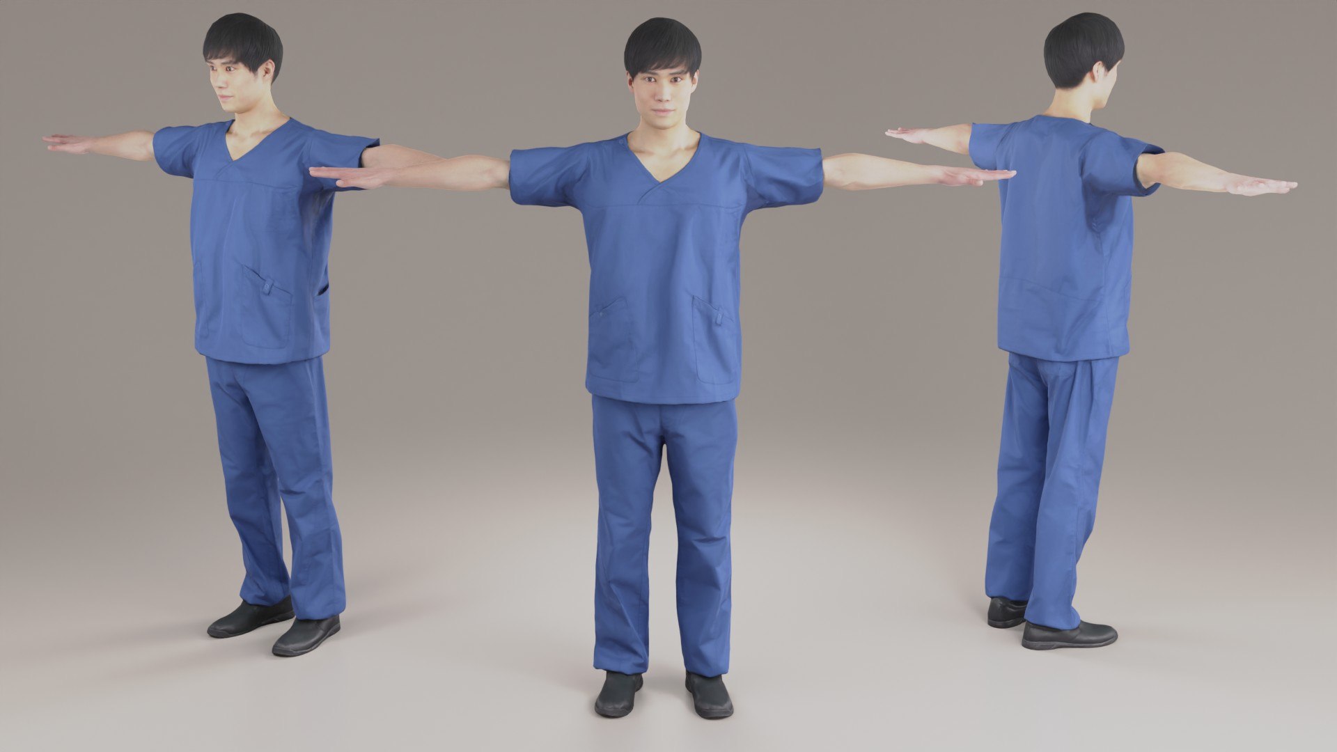 Asian Doctor Man Animation3D 127 Kazu 3D Model - TurboSquid 2142601