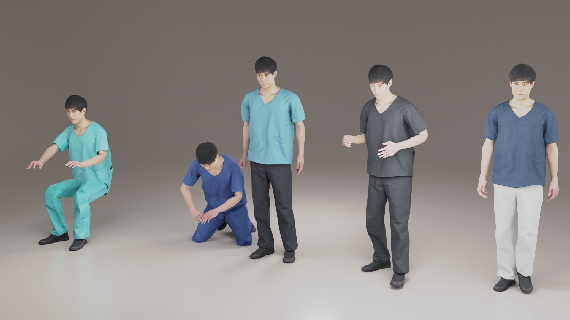 Asian Doctor Man Animation3D 127 Kazu 3D Model - TurboSquid 2142601