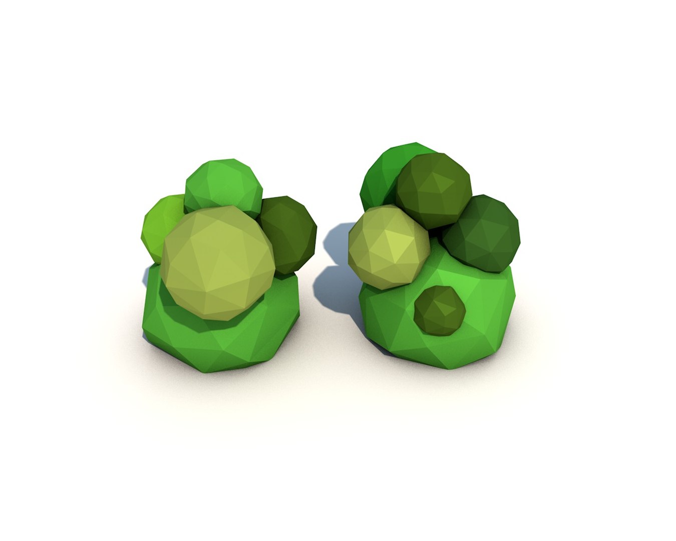 Trees Polygons 3d C4d