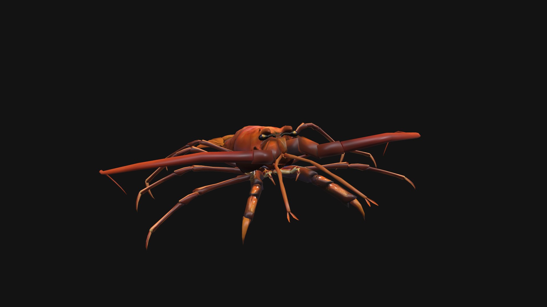 3D Animated Lobster Shrimp - TurboSquid 2152666