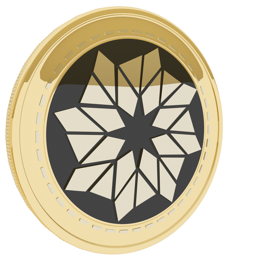EosDAC Cryptocurrency Gold Coin Model - TurboSquid 1855963