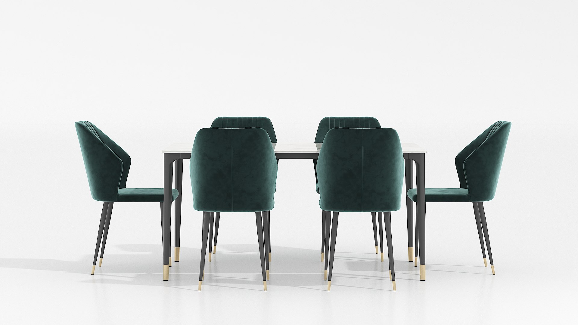 3D Dining Table Chair Realistic - TurboSquid 2071611