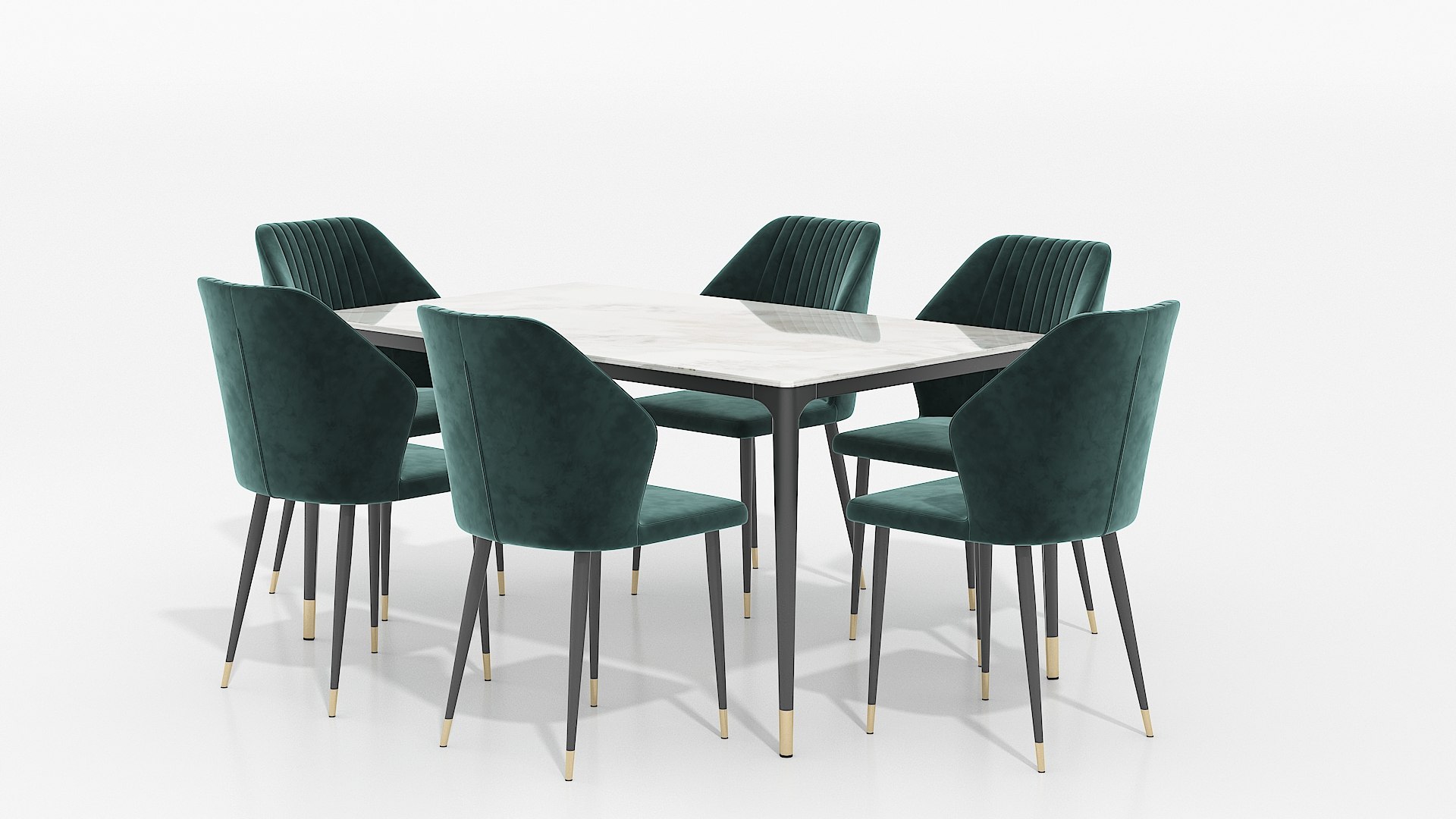 3D Dining Table Chair Realistic - TurboSquid 2071611