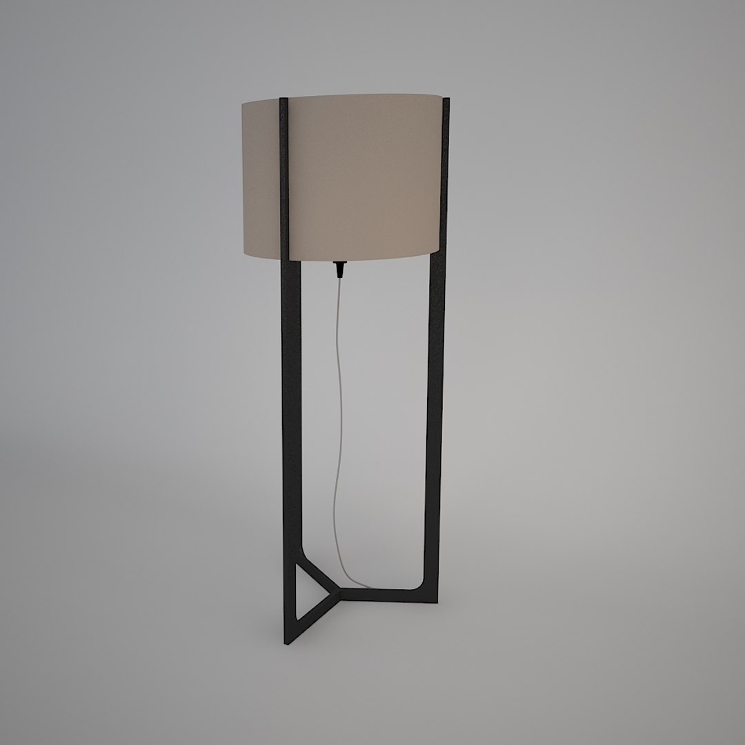 3d Model Lamp Standing