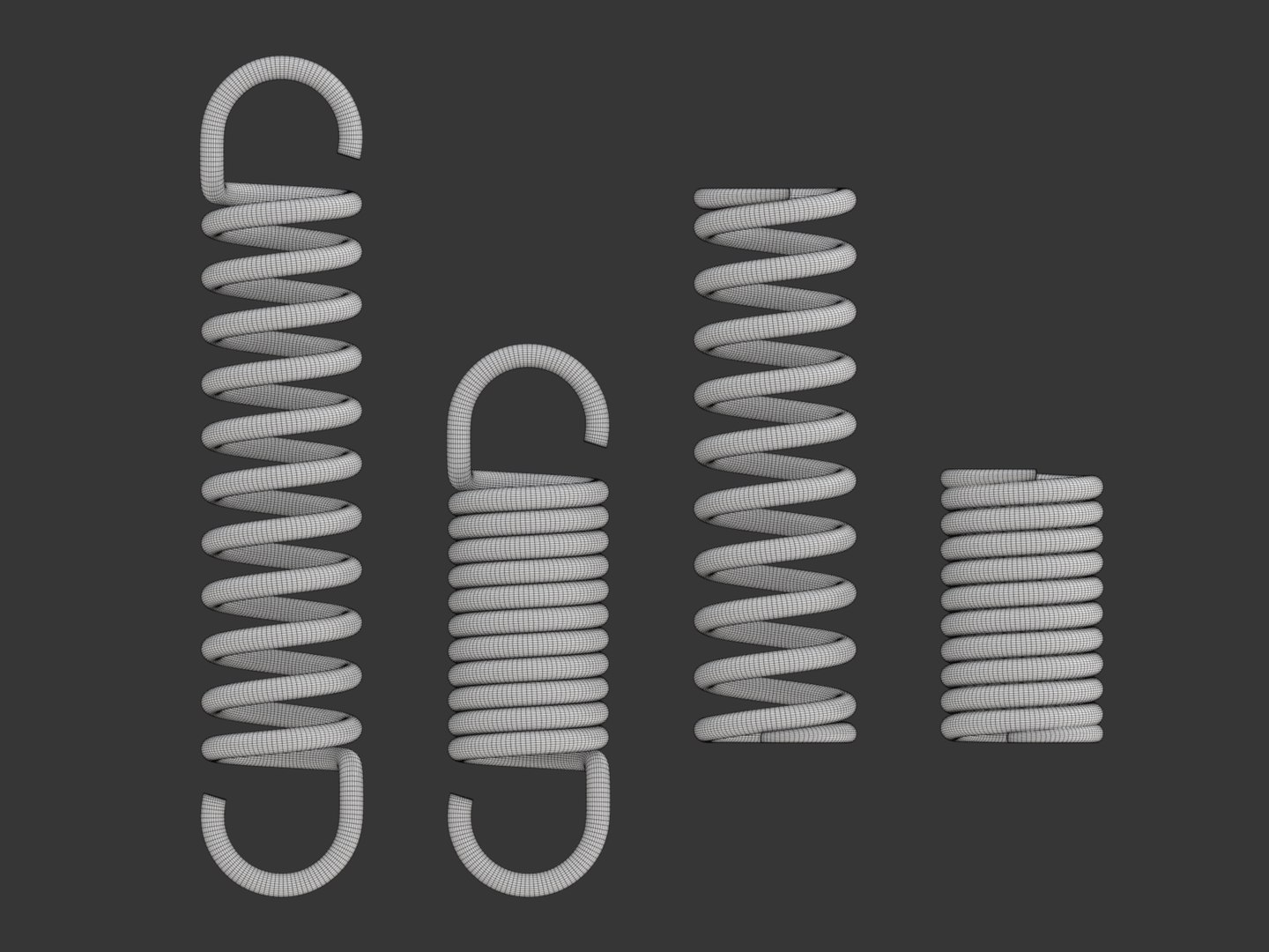 3D metal spring - TurboSquid 1340231