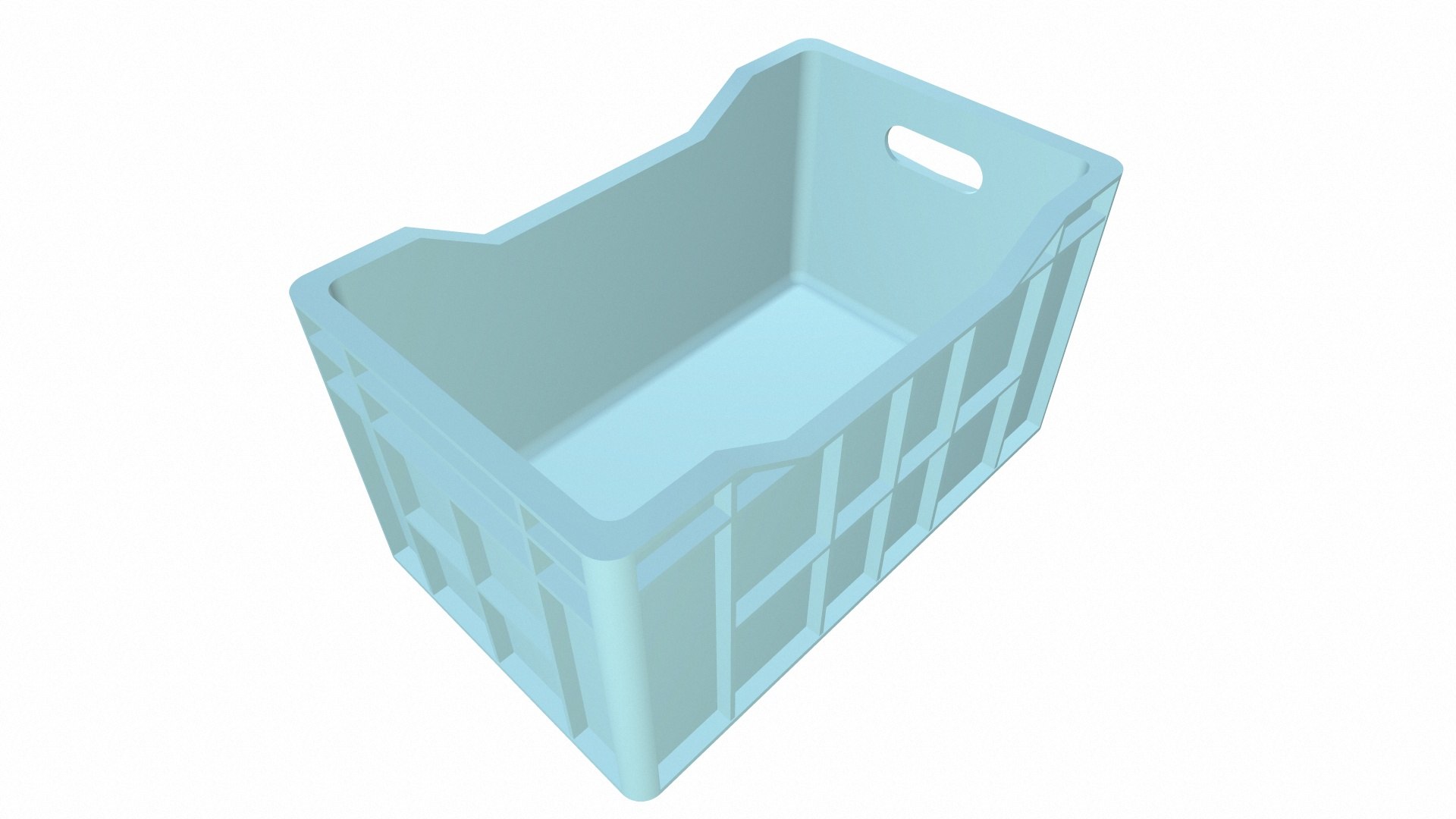 Plastic Crate Storage Bin 3D Model - TurboSquid 2342075