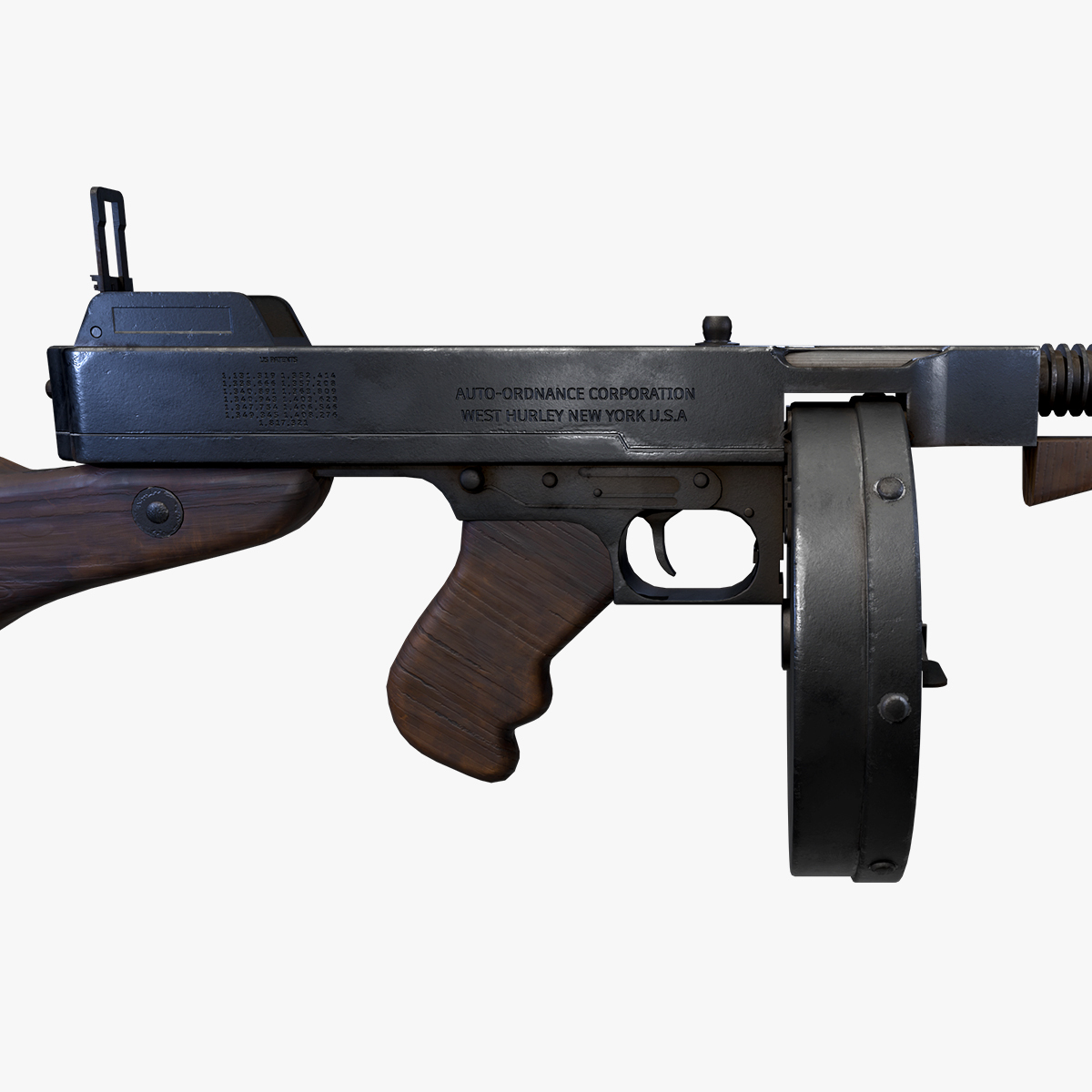 톰슨 기관단총 3D 모델 - TurboSquid 1713004