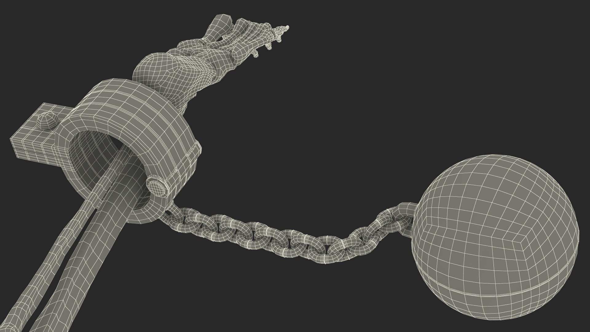 3D Dead Human Male Skeleton Shackled model - TurboSquid 2113236