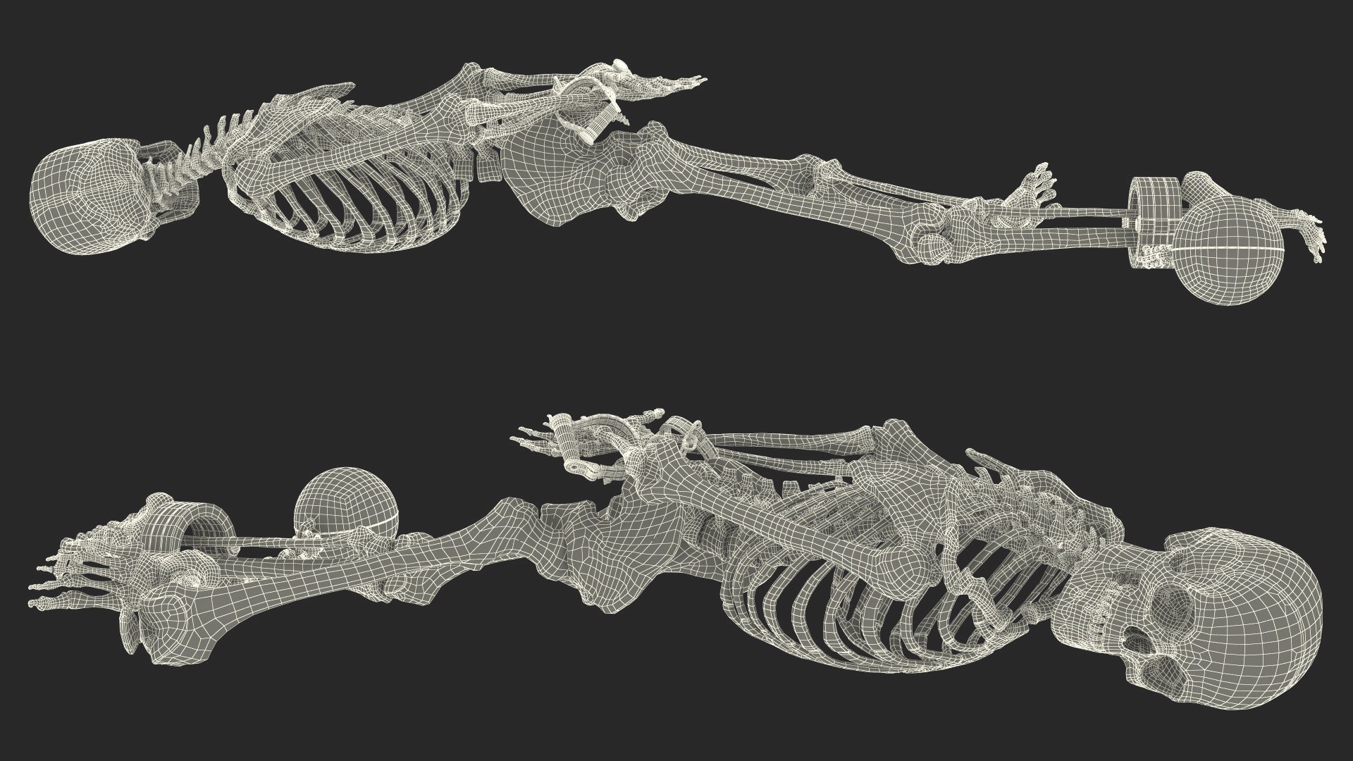 3D Dead Human Male Skeleton Shackled model - TurboSquid 2113236