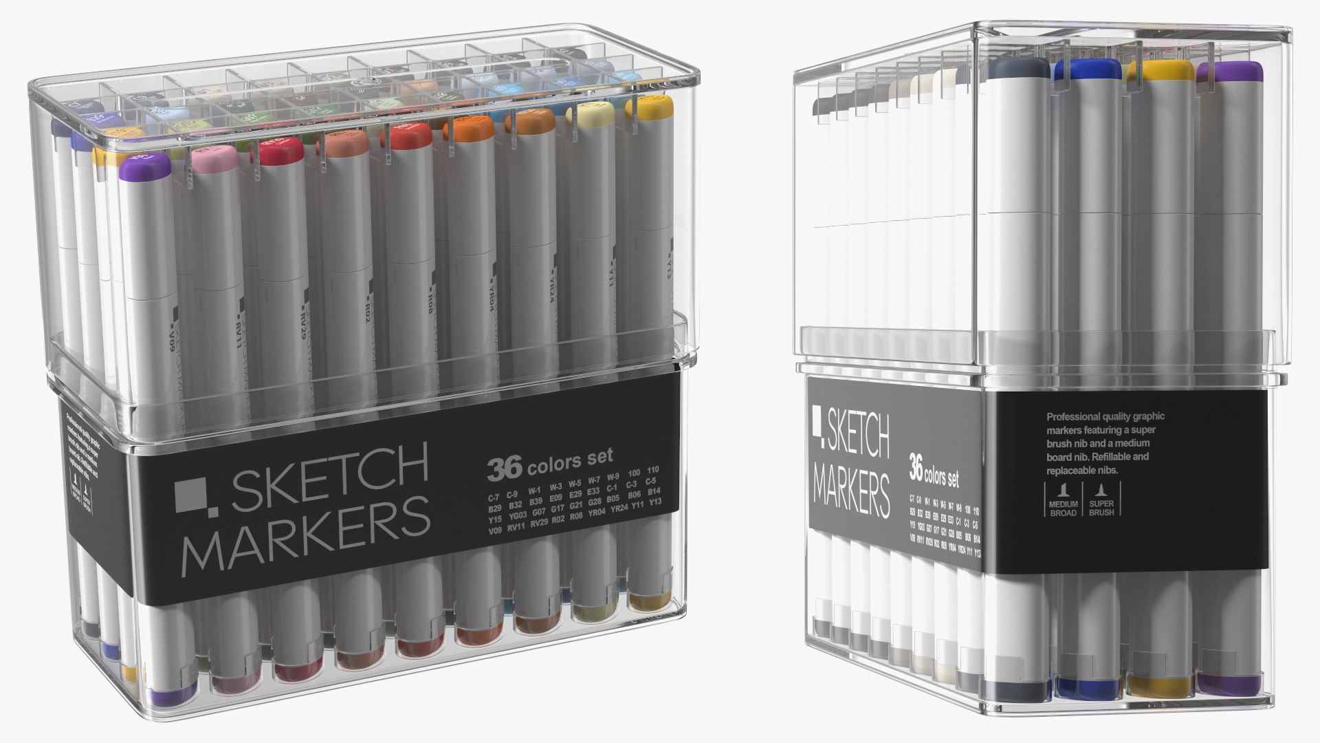 Generic Sketch Marker 36 Pack 3D - TurboSquid 1875620