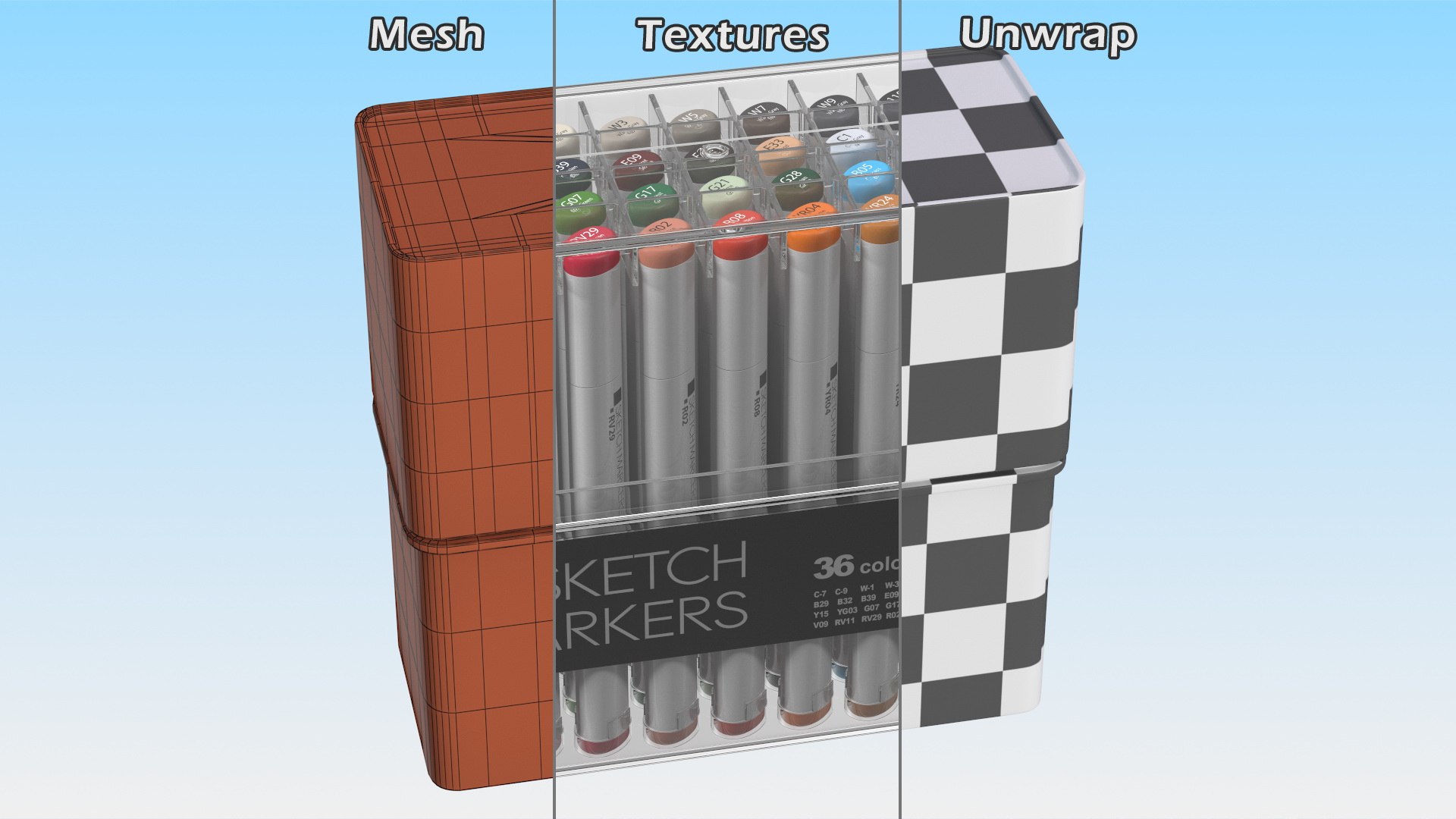 Generic Sketch Marker 36 Pack 3D - TurboSquid 1875620