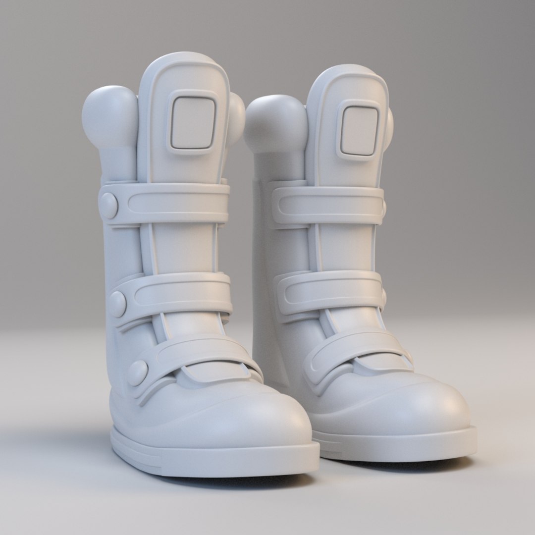 Cartoon Boots 3D Model - TurboSquid 1514098