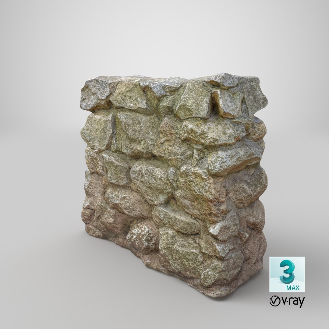3D small rock wall 01 model - TurboSquid 1574010