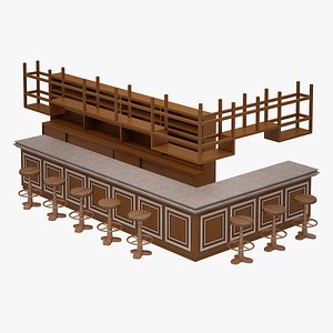 3d Model Bar Set
