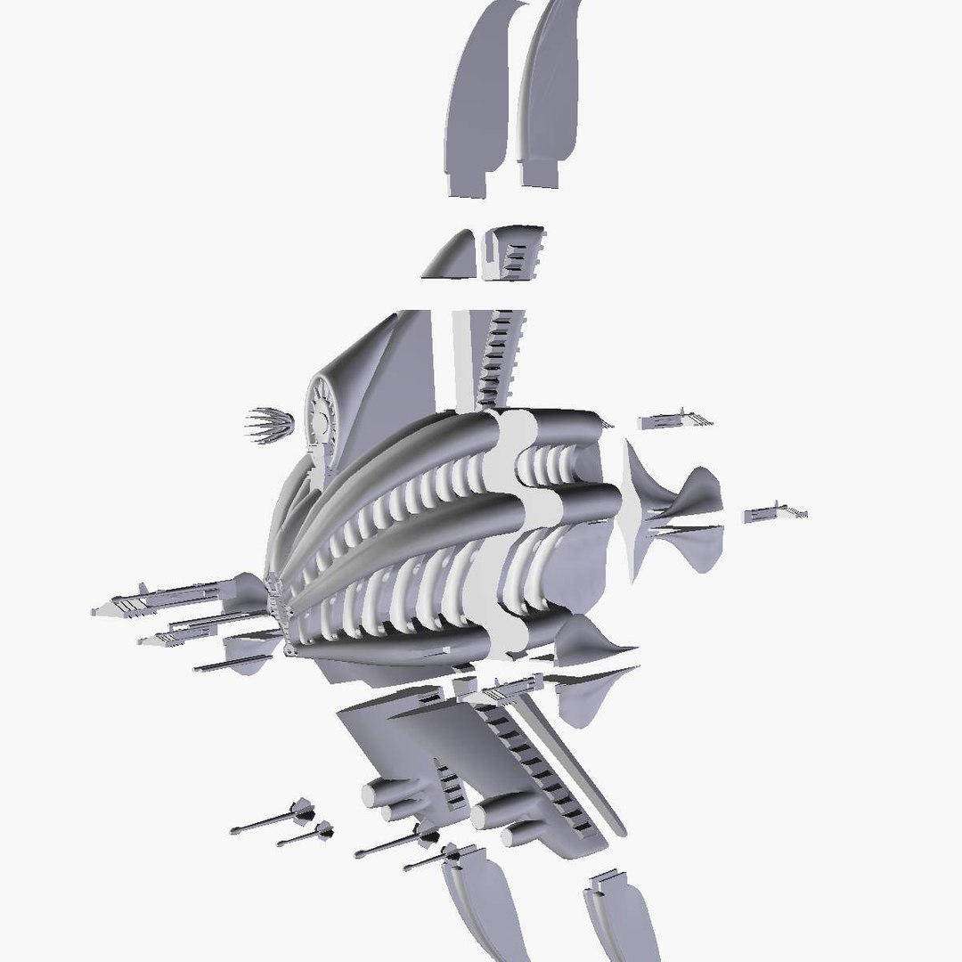 3D sharlin minbari warship model | 1147863 | TurboSquid