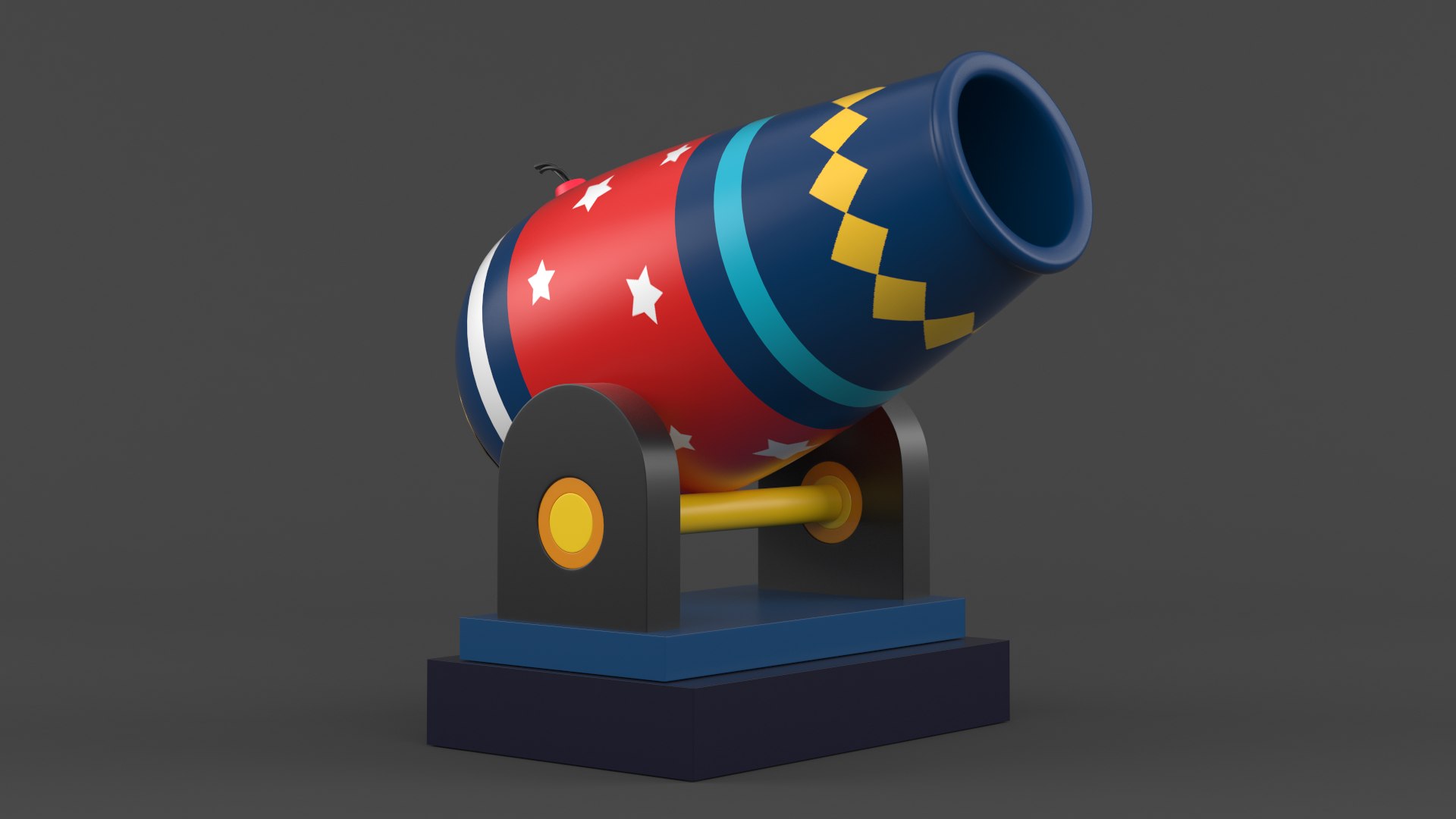 Circus Cannon 3D Model - TurboSquid 2048655