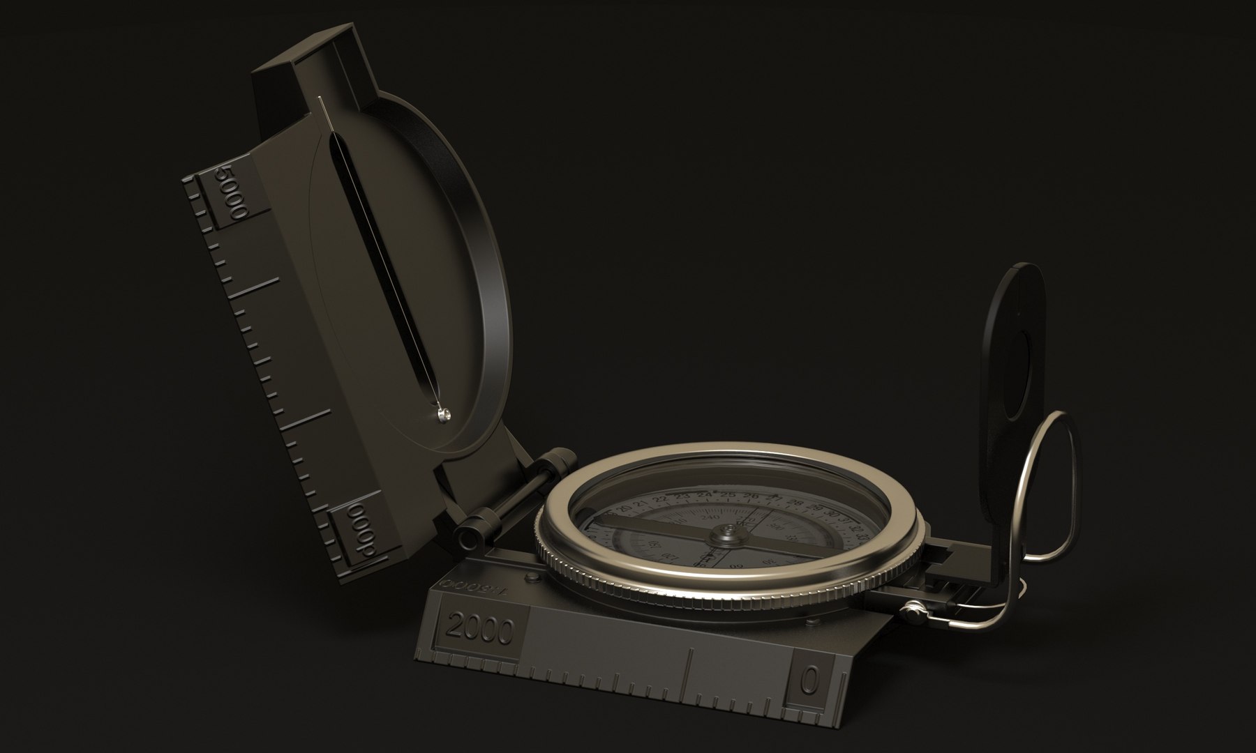 3D compass model - TurboSquid 1467322
