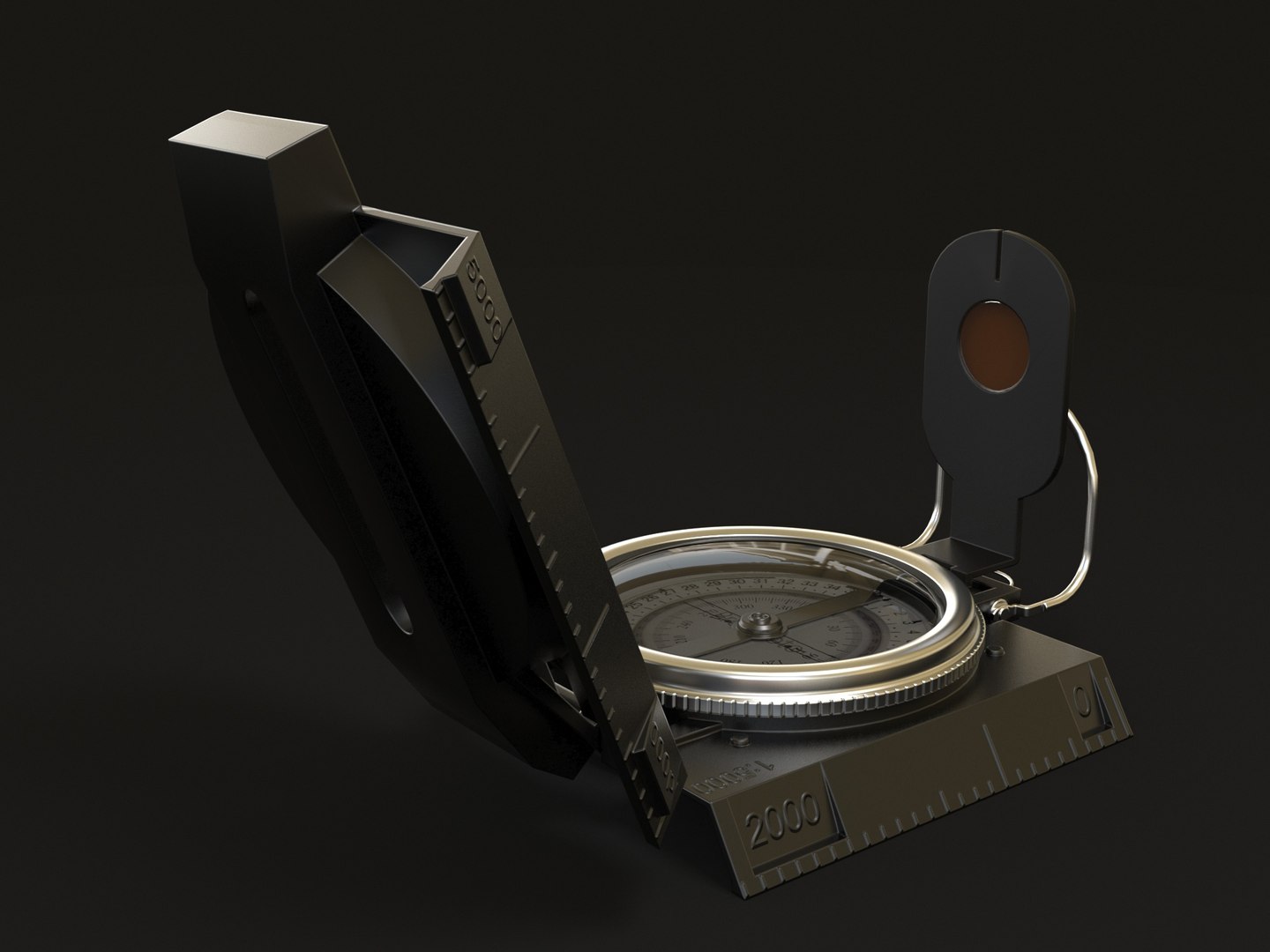 3D compass model - TurboSquid 1467322