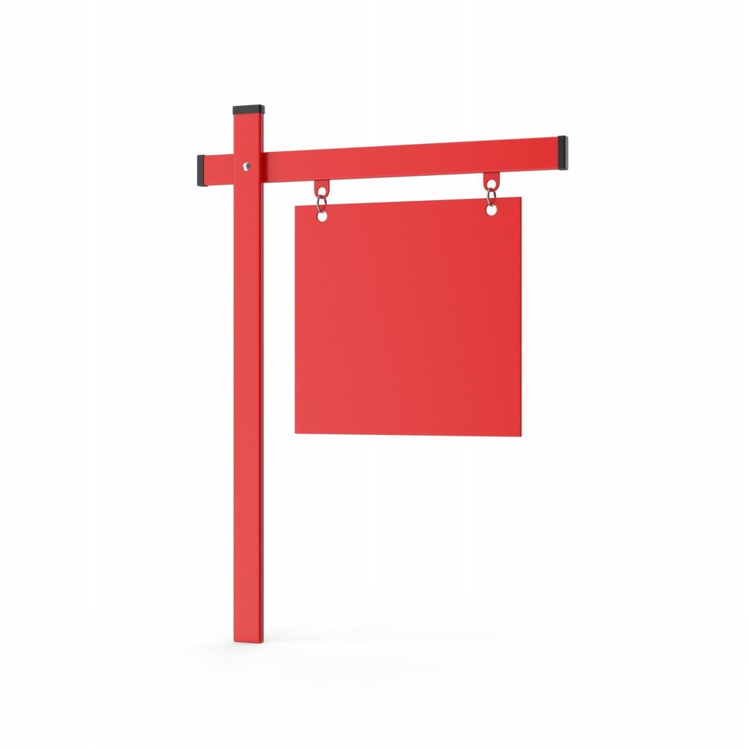 3D Real Estate Signboard - TurboSquid 2183793