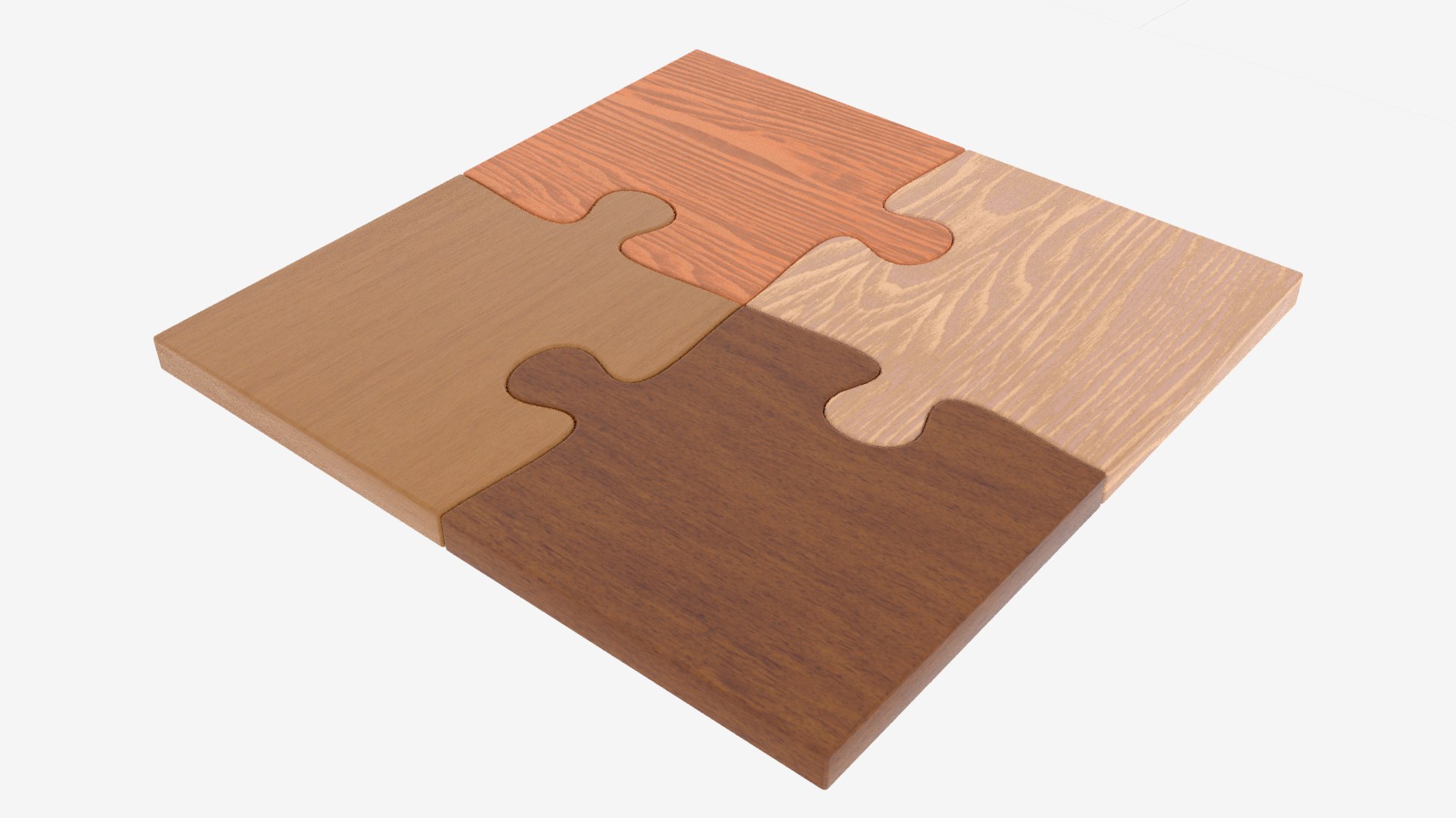 3D model Wooden Jigsaw Puzzle - TurboSquid 1756024