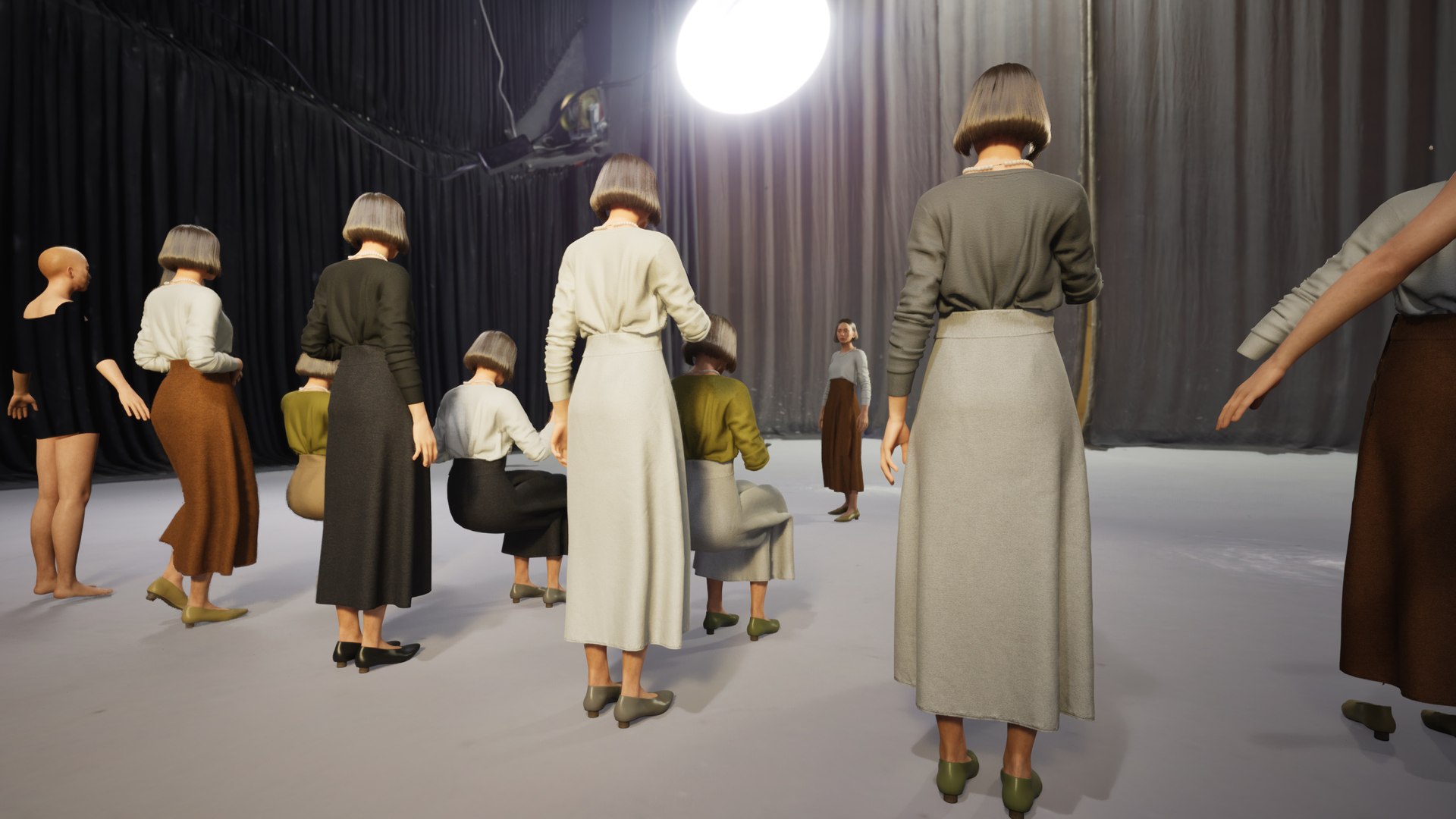 Rigged Modular Character - Asian Woman 3D Model - FF2 - Blender UE5 C4D ...