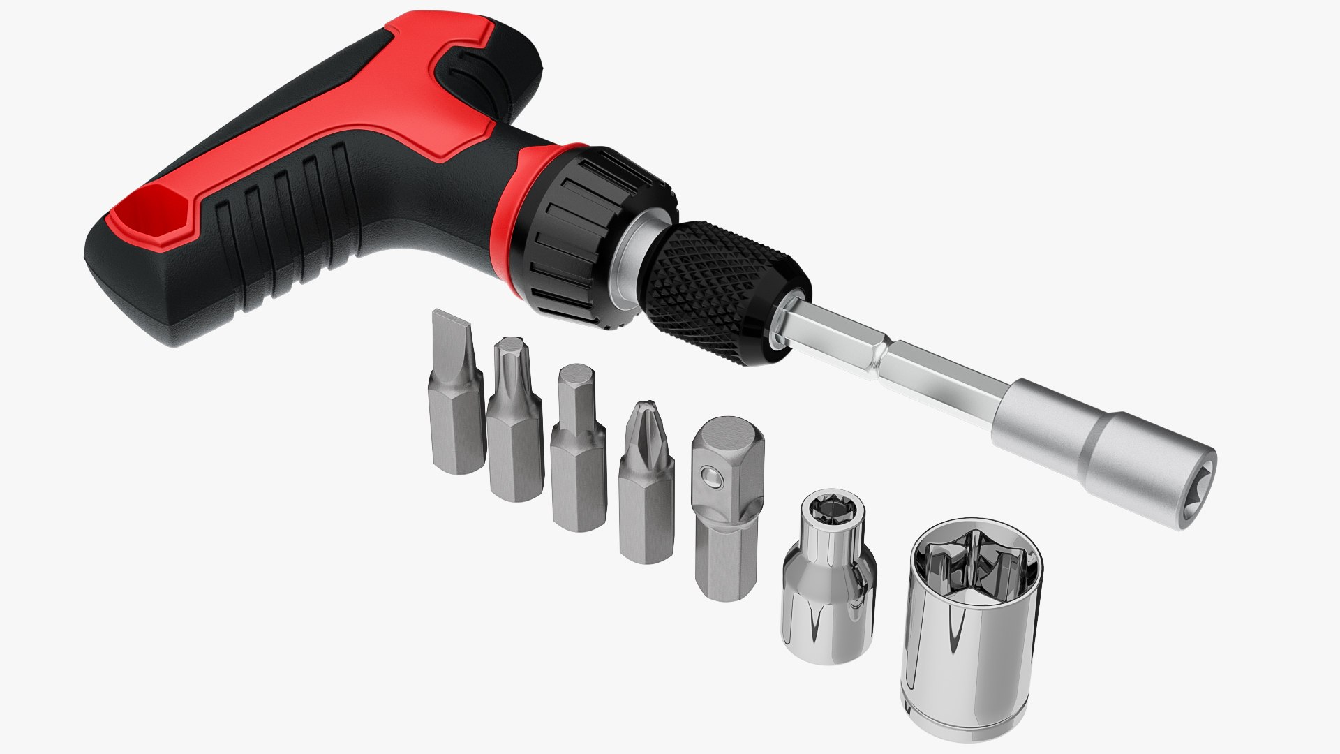 3D model t-handle ratchet wrench - TurboSquid 1708372