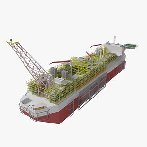 offshore jackup rig 3d max